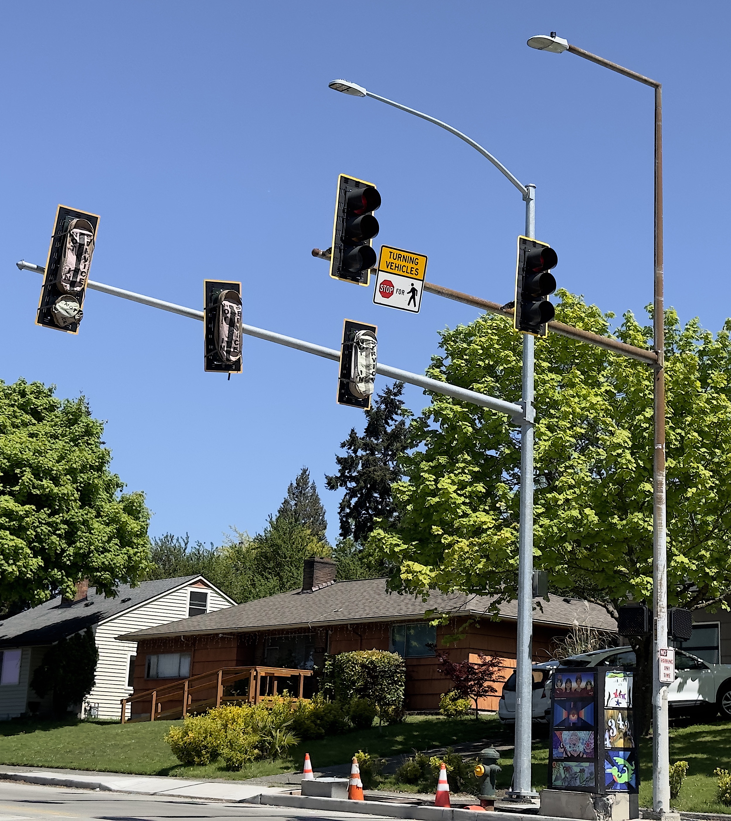 Left turn signal installed at 26th SW and Roxbury Street SW; Not yet ...